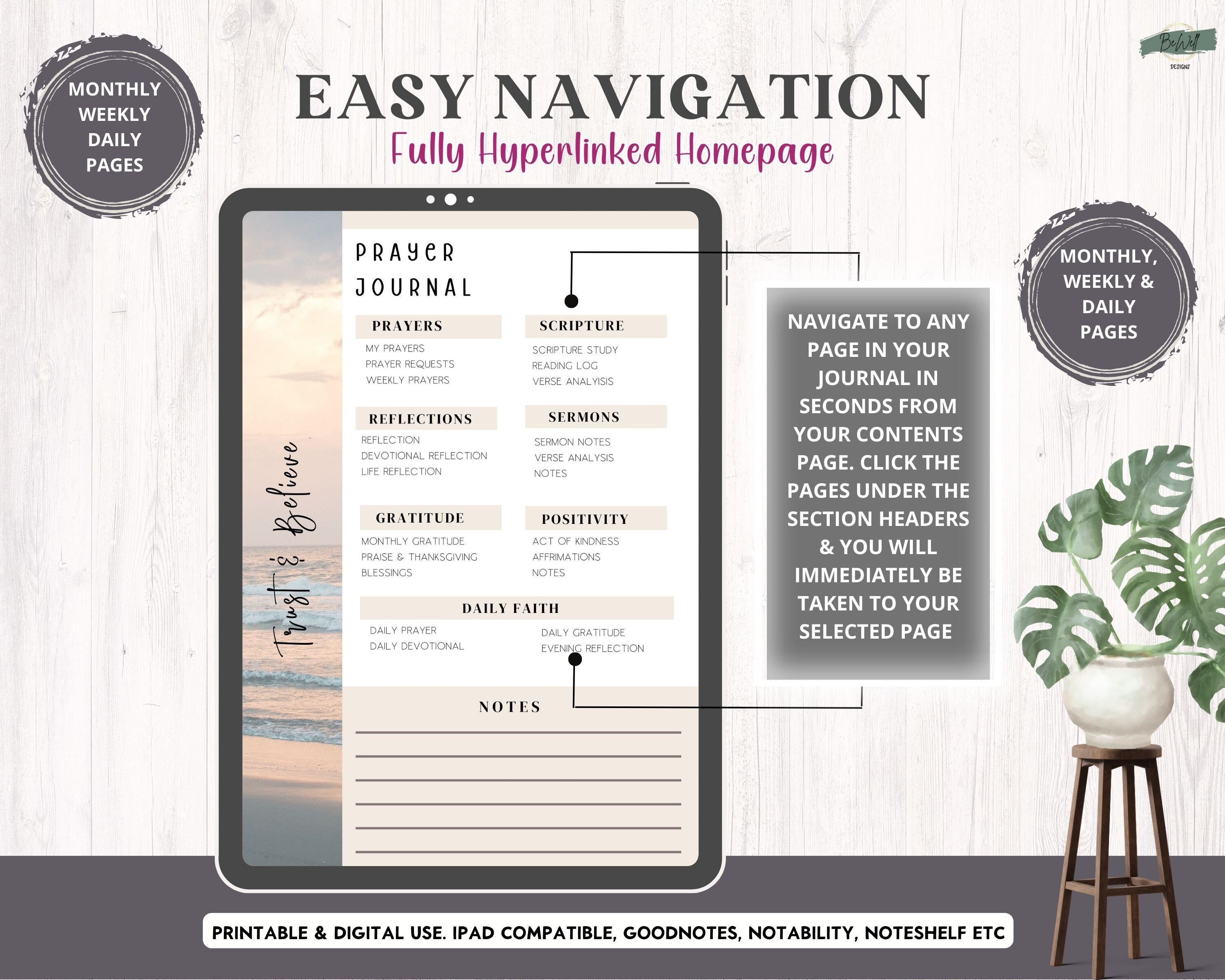 Prayer Planner Prayer Journal Digital Prayer Journal - Etsy