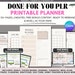 PLR Printable Planner With FREE Bonus: Editable Canva Template ...