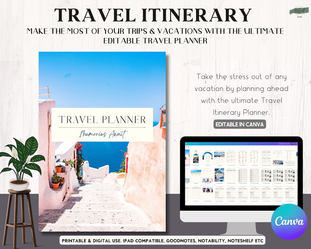Travel Planner, Vacation Planner, Travel Itinerary, Holiday Plann ...
