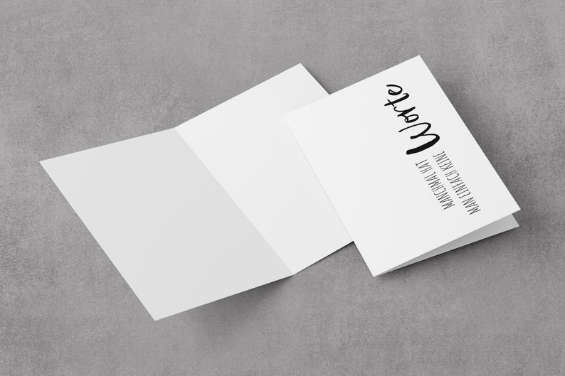 Trauerkarte mit Spruch Manchmal hat man einfach keine Worte - Etsy.de