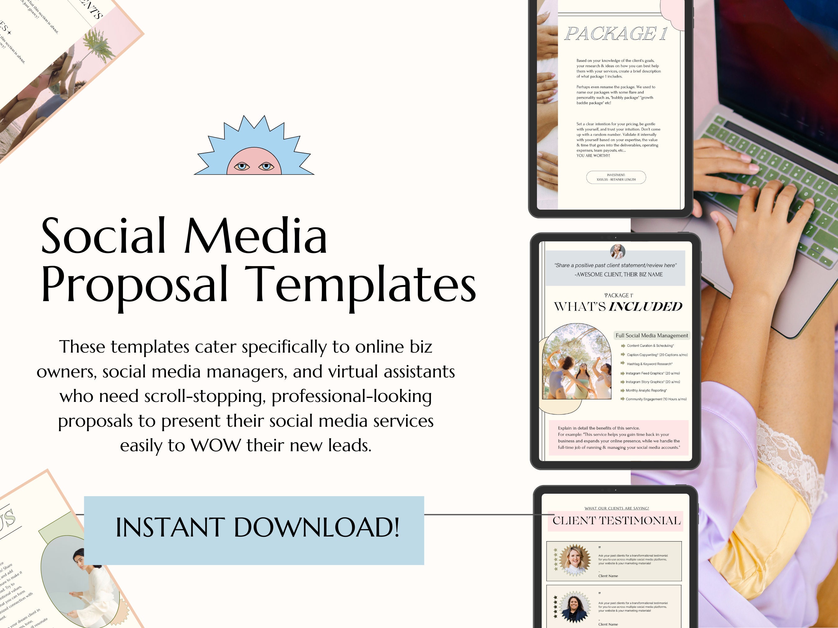 2023 SMM Client Canva Proposal Template Social Media - Etsy