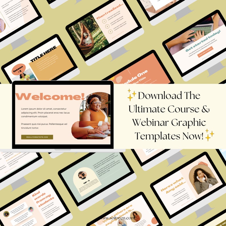 ONLINE COURSE CANVA Slide Deck Template Masterclass Template - Etsy