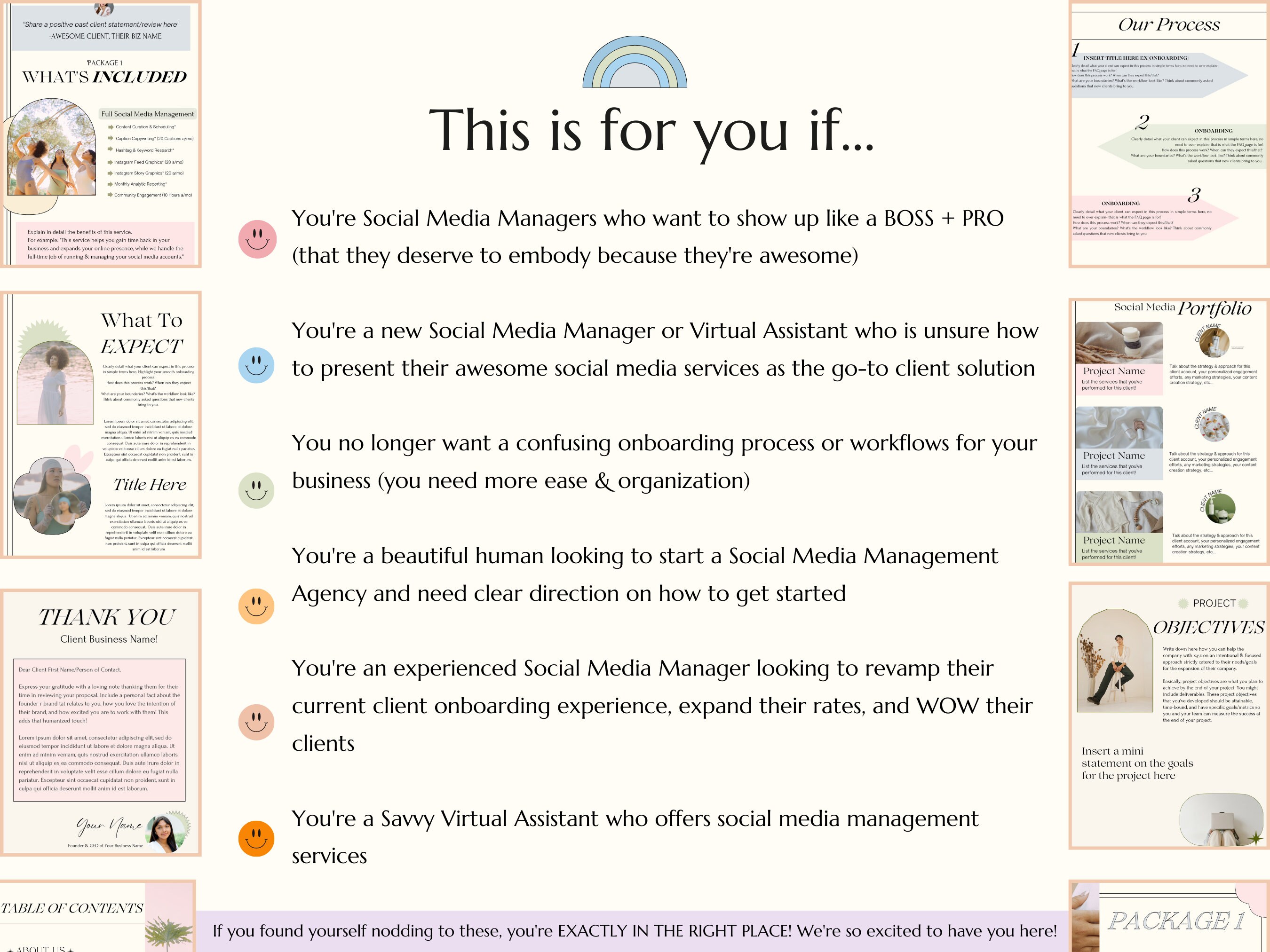 2023 SMM Client Canva Proposal Template Social Media - Etsy
