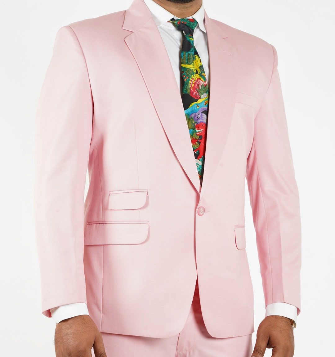 Light Pink Suit for Men, Suit for Men, 2 Piece Suit for Men, Bespoke ...