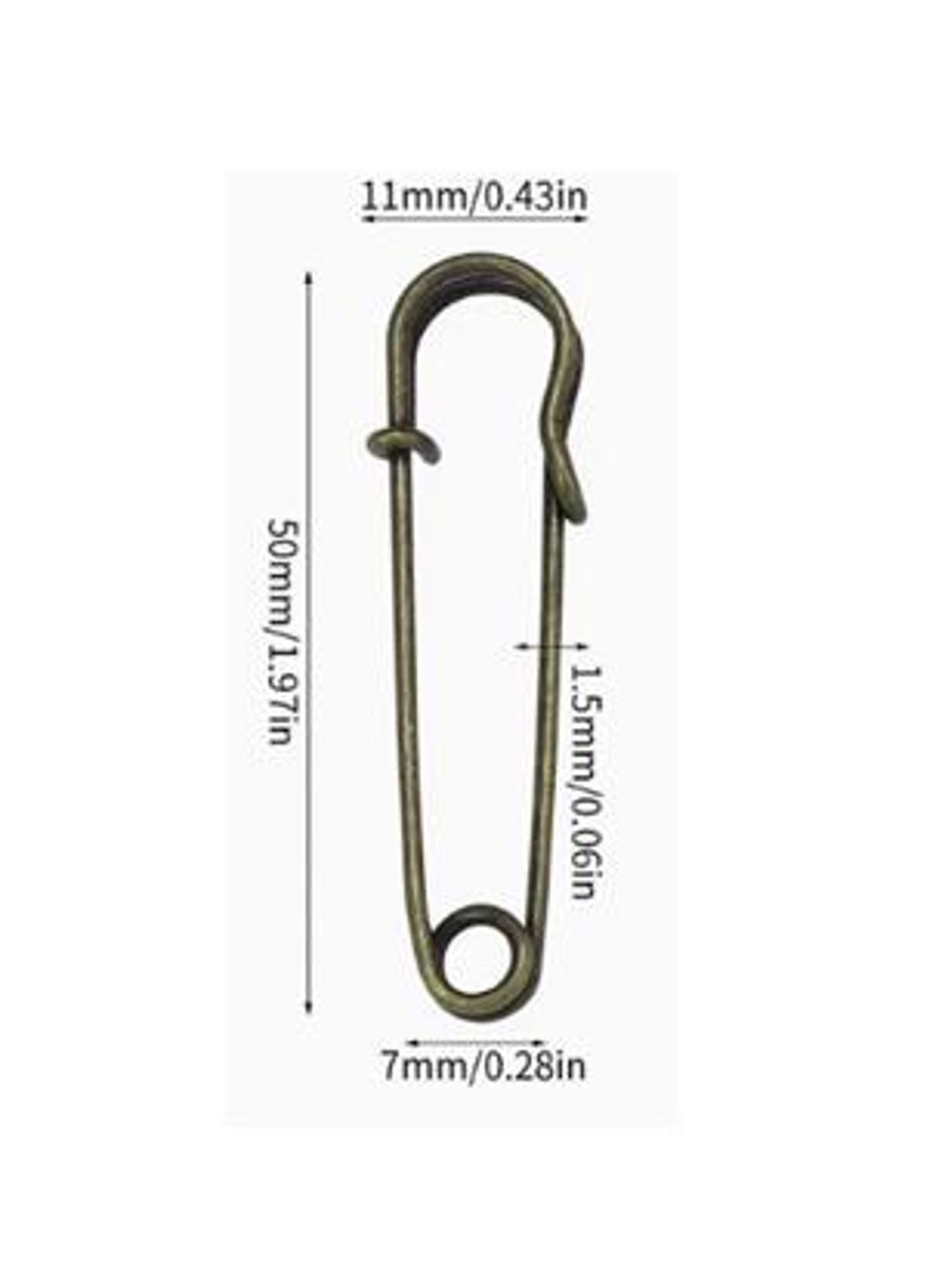 5x Shawl Pins - Antique Bronze - 50mm - for Handmade Crochet Shawls ...