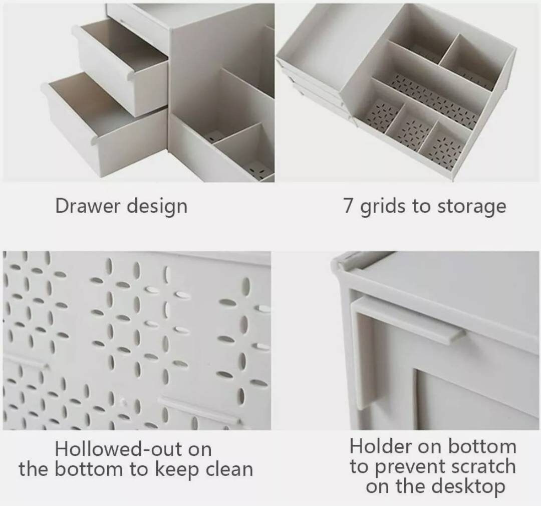 Cosmetic Storage Box Organizer Desktop Jewelry Drawer - Etsy UK