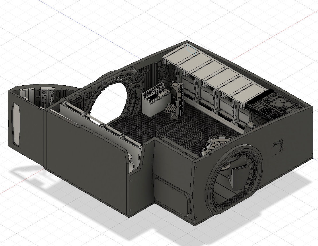 New Version!! STL File - Cargo Bay for the Millennium Falcon "complete ...