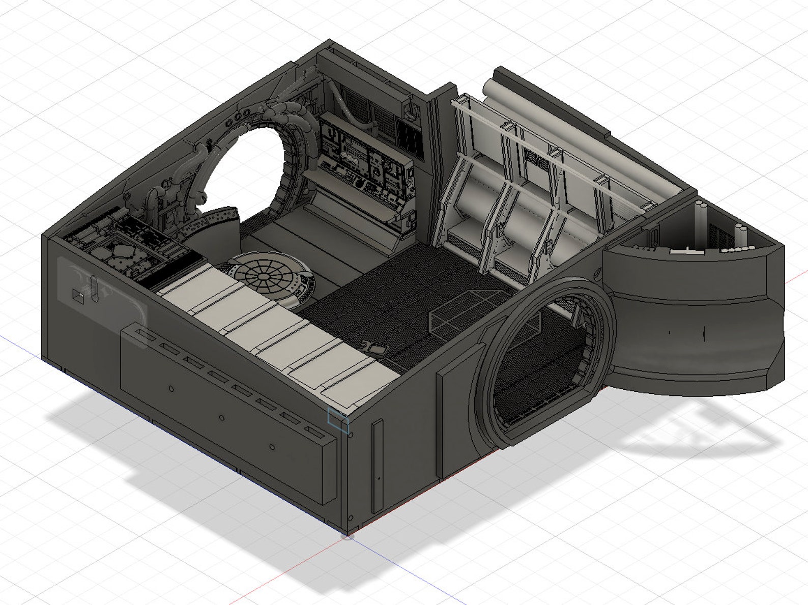 New Version!! STL File - Cargo Bay for the Millennium Falcon "complete ...