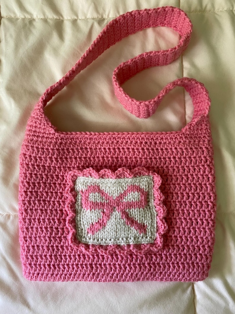 Pink Bow Bag - Etsy
