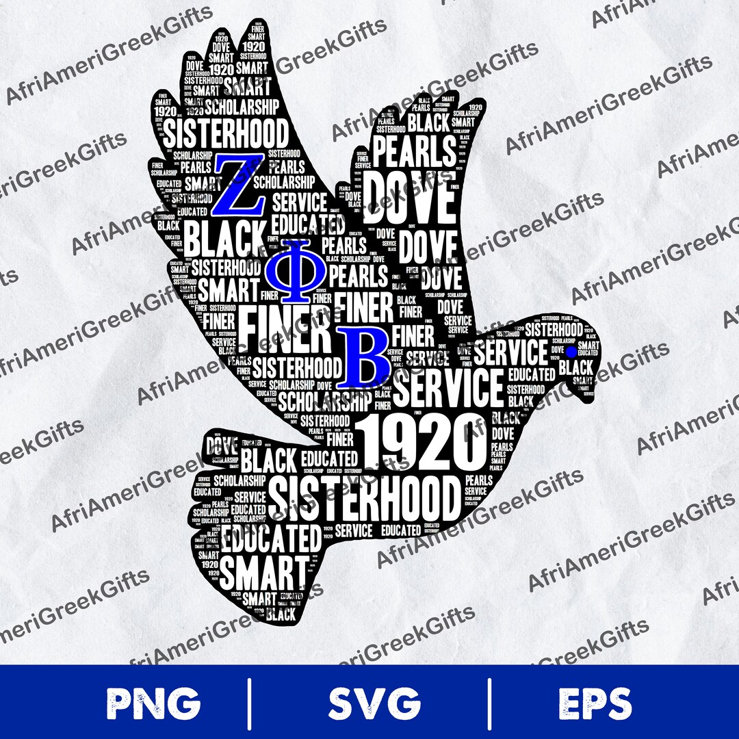 Zeta Dove SVG PNG: 1920 Sorority Digital Download - Etsy