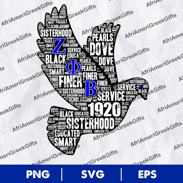 Zeta Dove Svg - Etsy