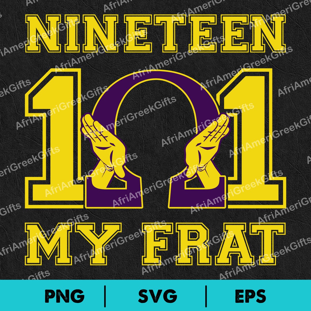 Omega Fraternity Nineteen 11 Hand Sign Includes SVG & PNG. Digital ...