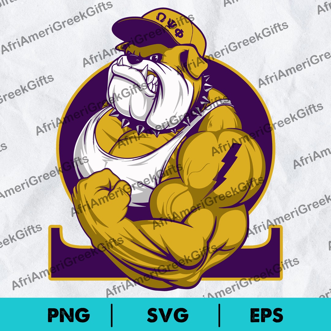 Omega Fraternity 1911 Que Dogs Gym Thunder Includes SVG & PNG. Digital ...
