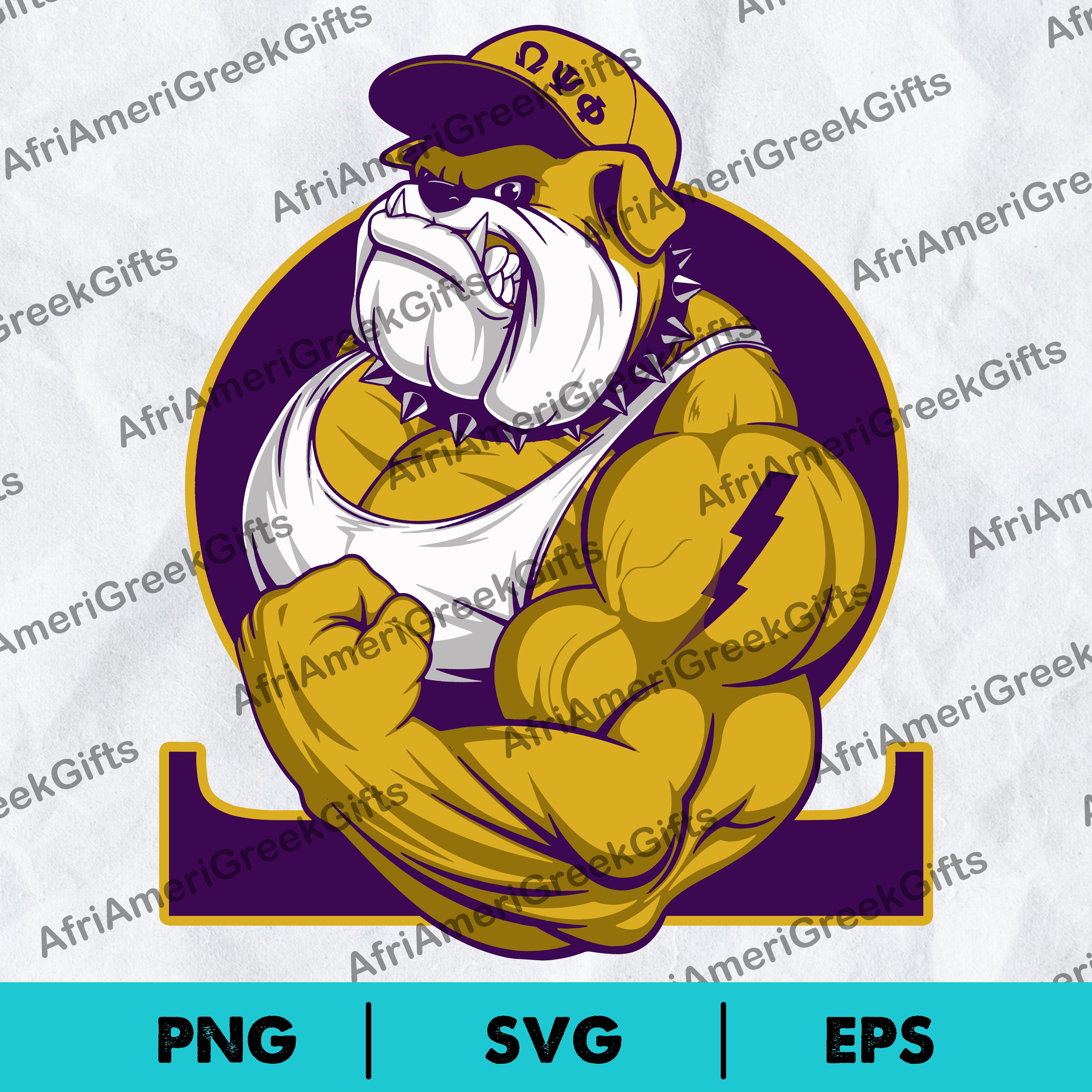 Omega Fraternity 1911 Que Dogs Gym Thunder Includes SVG & PNG. Digital ...