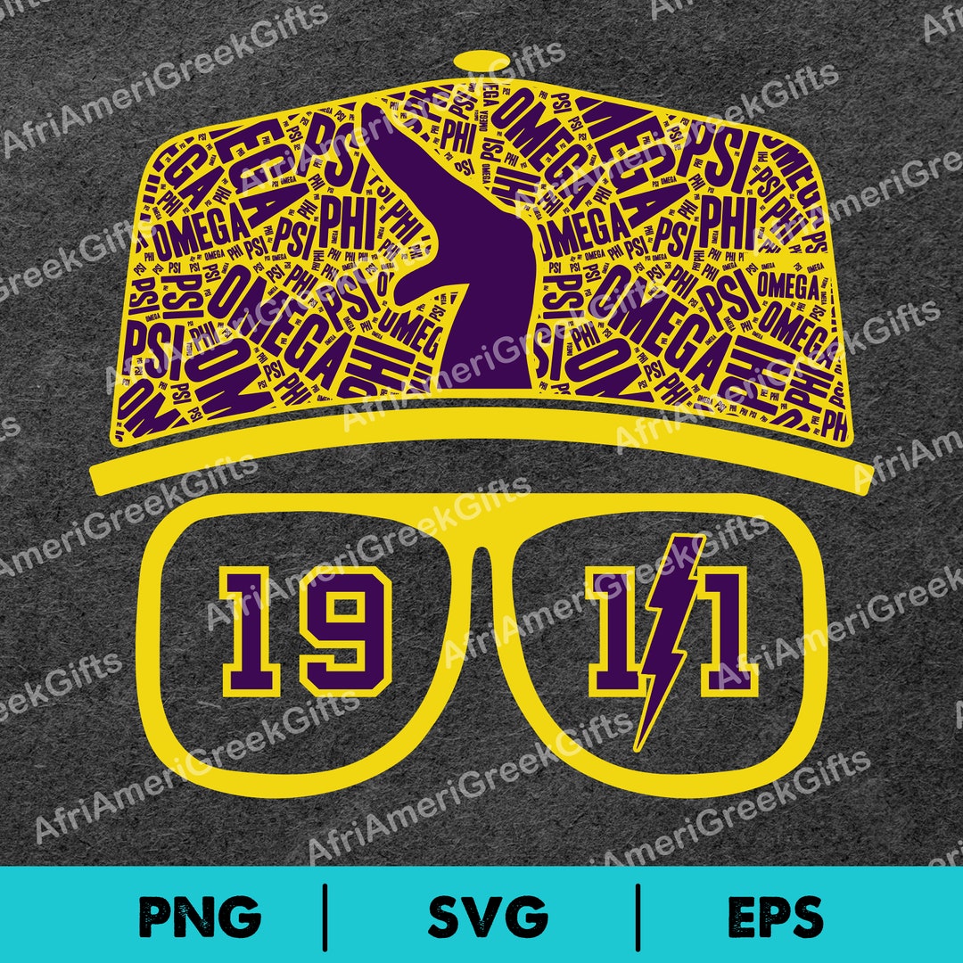 Black Fraternity Omega 1911 Hand Sign Hat Includes SVG & PNG. Digital ...