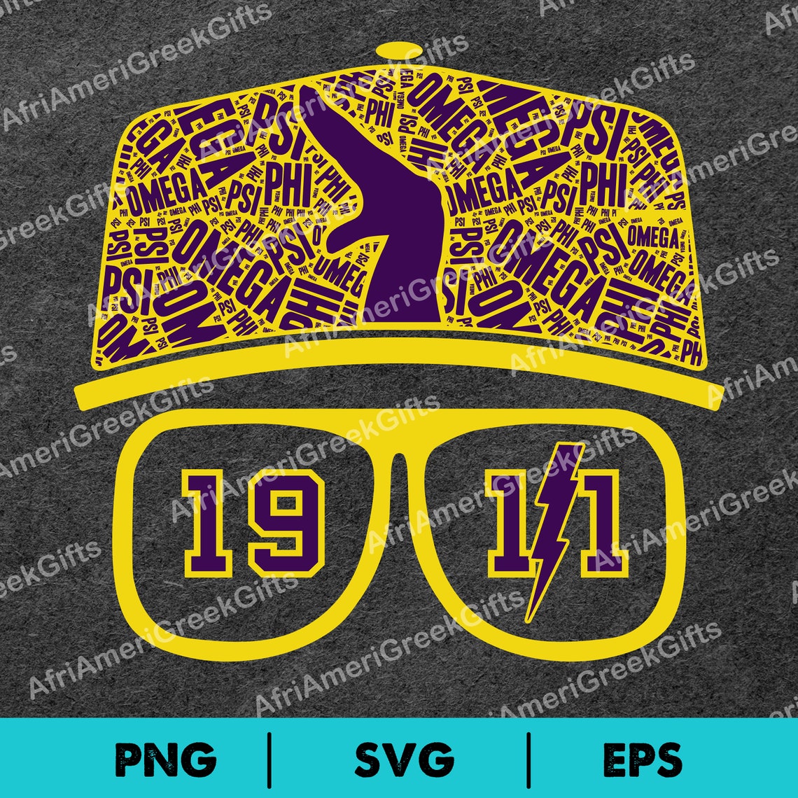 Black Fraternity Omega 1911 Hand Sign Hat Includes SVG & PNG. Digital Download. - Etsy