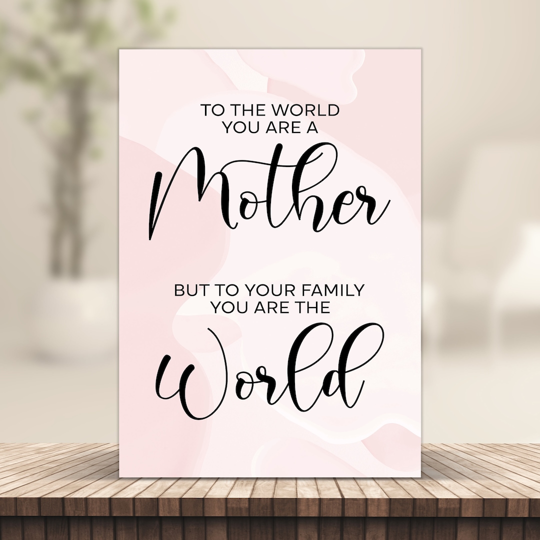 Mother's Day Wall Art, Happy Mother's Day Wall Art, Mother's Day Home ...