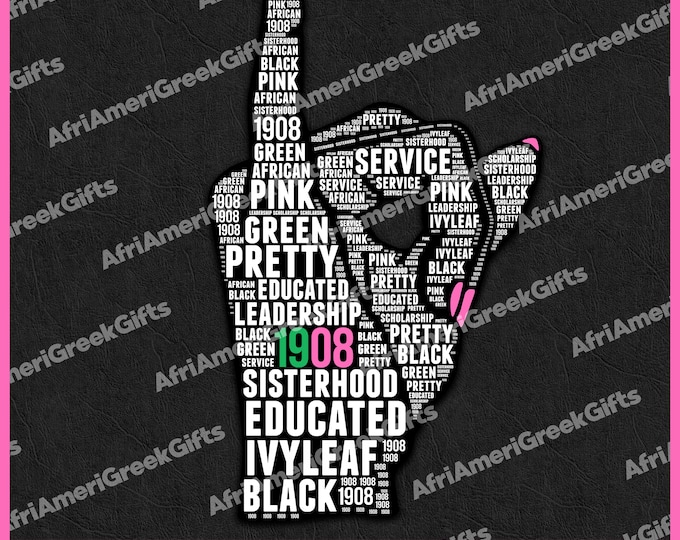 Black Greek Hand Symbol Signs L Sorority and Frat Hand Symbol Signs PNG ...
