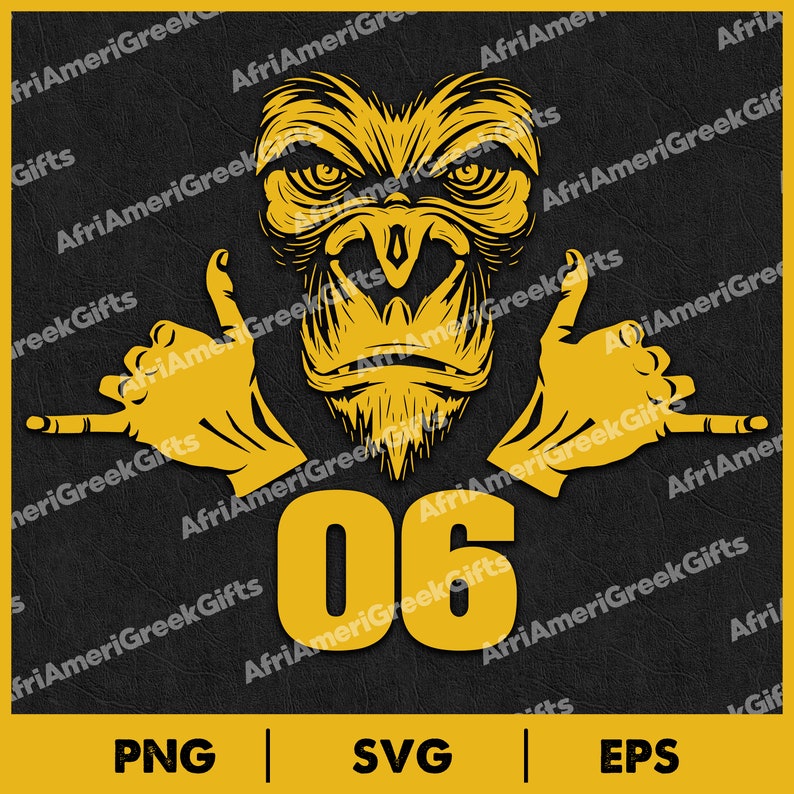 Black Fraternity Alpha 1906 Ape Hand Sign Includes EPS, SVG & PNG ...