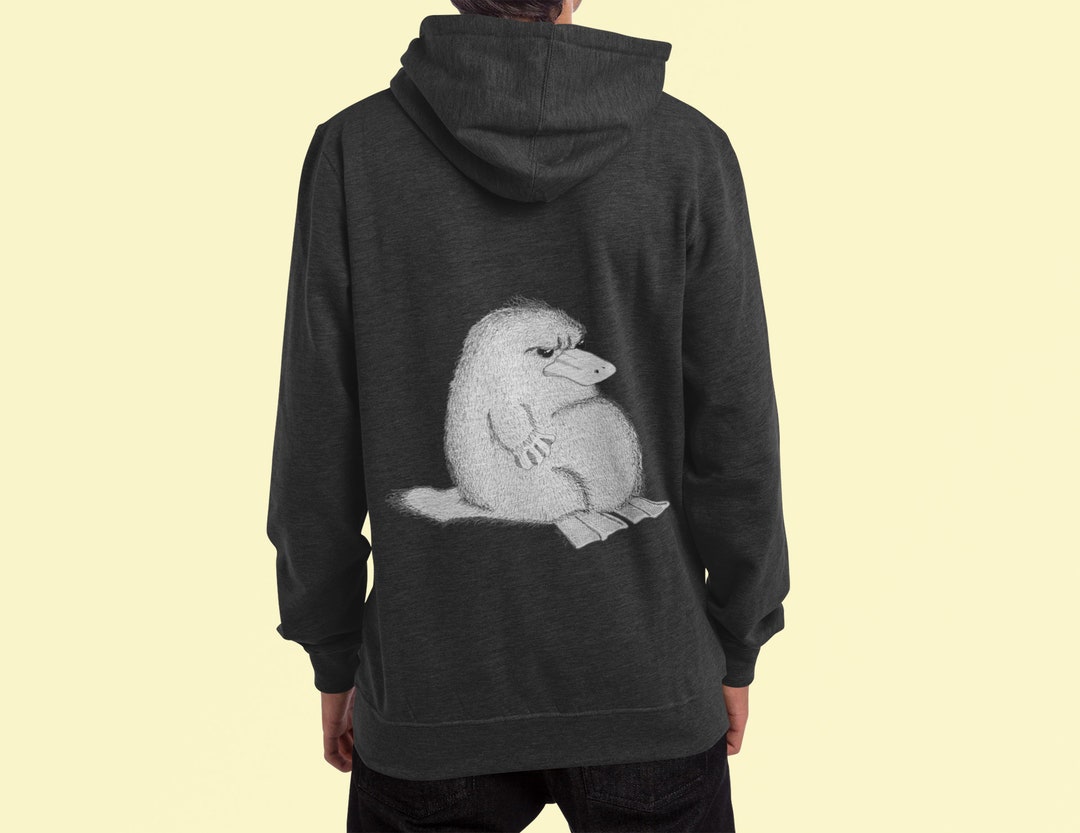 Angry Platypus Premium Pullover Hoodie, Funny Animal Shirt, Grumpy ...