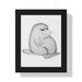 Angry Platypus Art Print, Grumpy Animal Picture Framed Vertical Poster ...