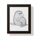 Angry Platypus Art Print, Grumpy Animal Picture Framed Vertical Poster ...