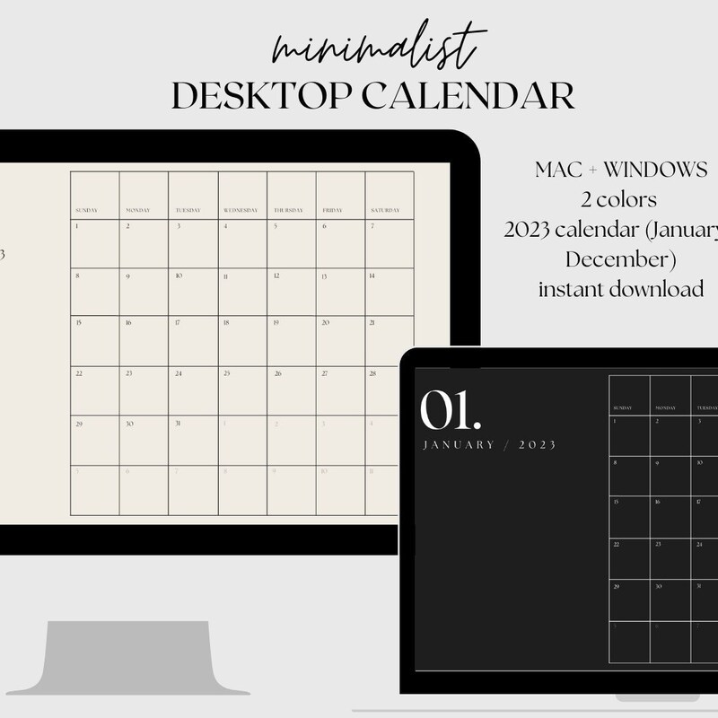 2023 Desktop Planner - Etsy