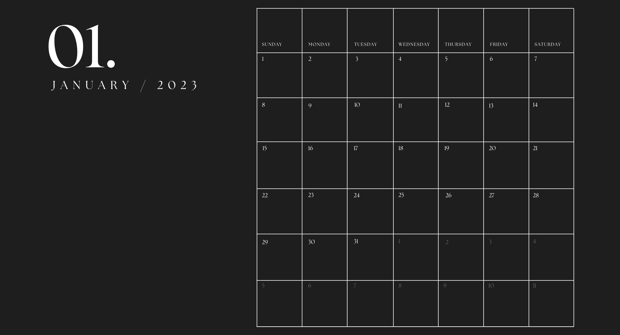 2023 Calendar Minimalist Wallpaper Set | Aesthetic Desktop/mac ...