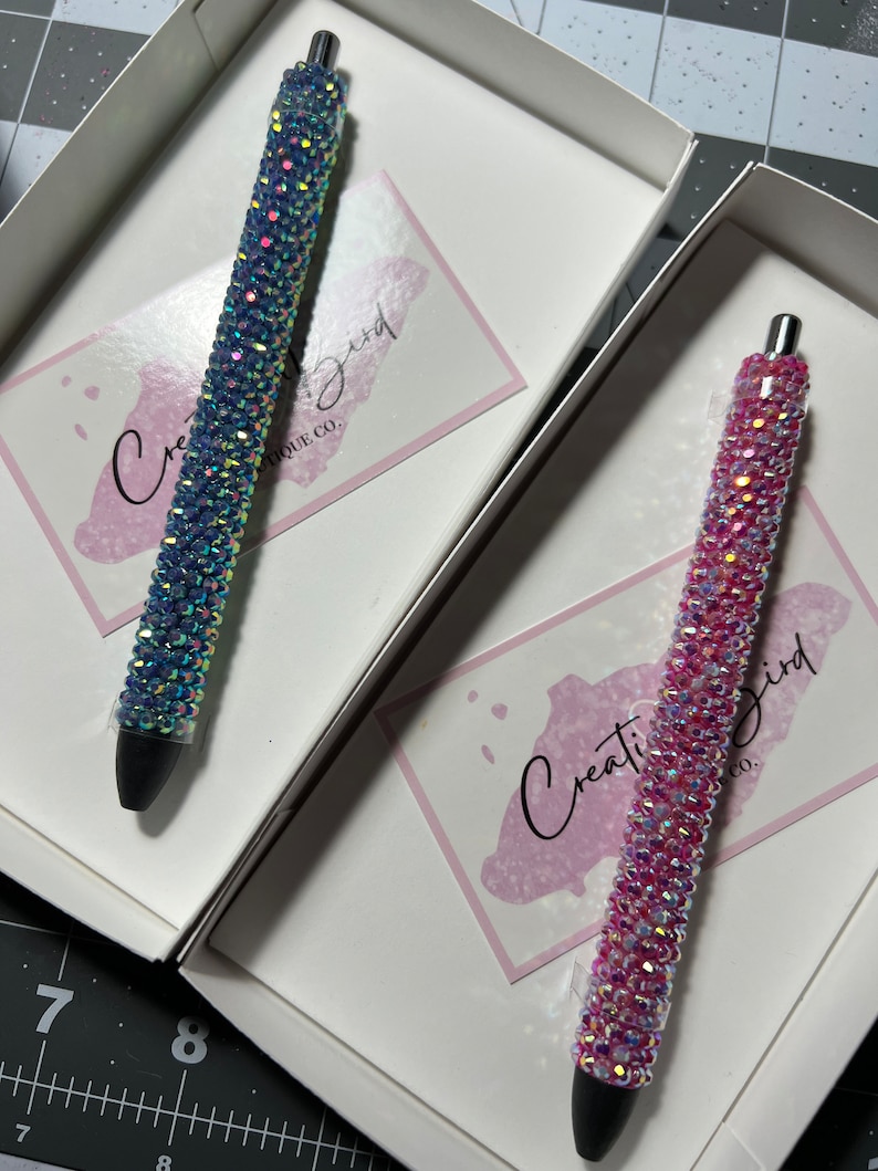 Rhinestone Pens - Etsy