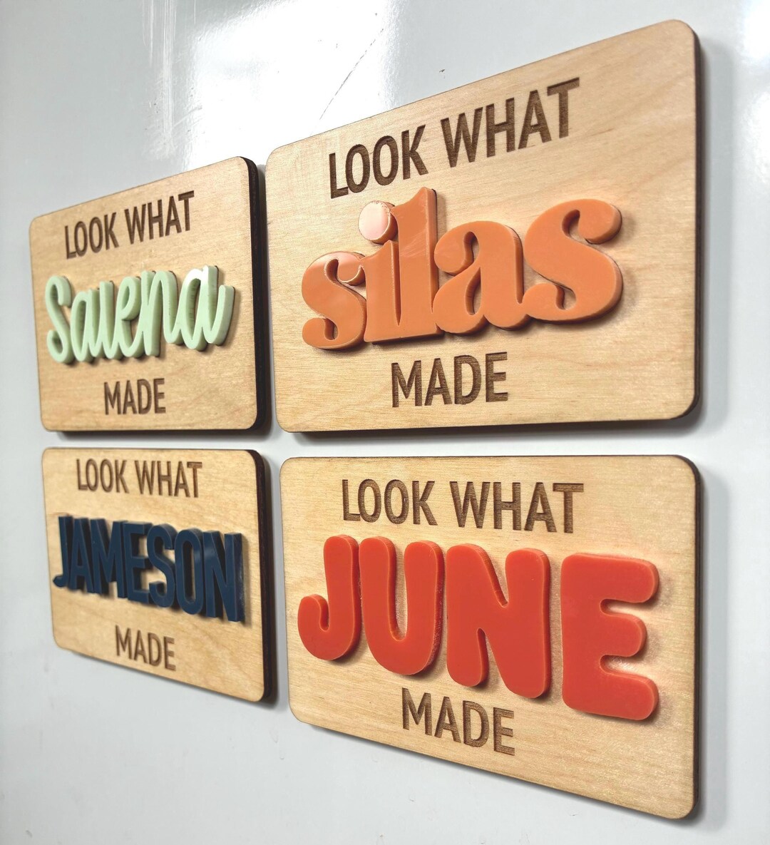 Look What I Made Magnet | Custom Name Magnet | Back to School Magnet ...