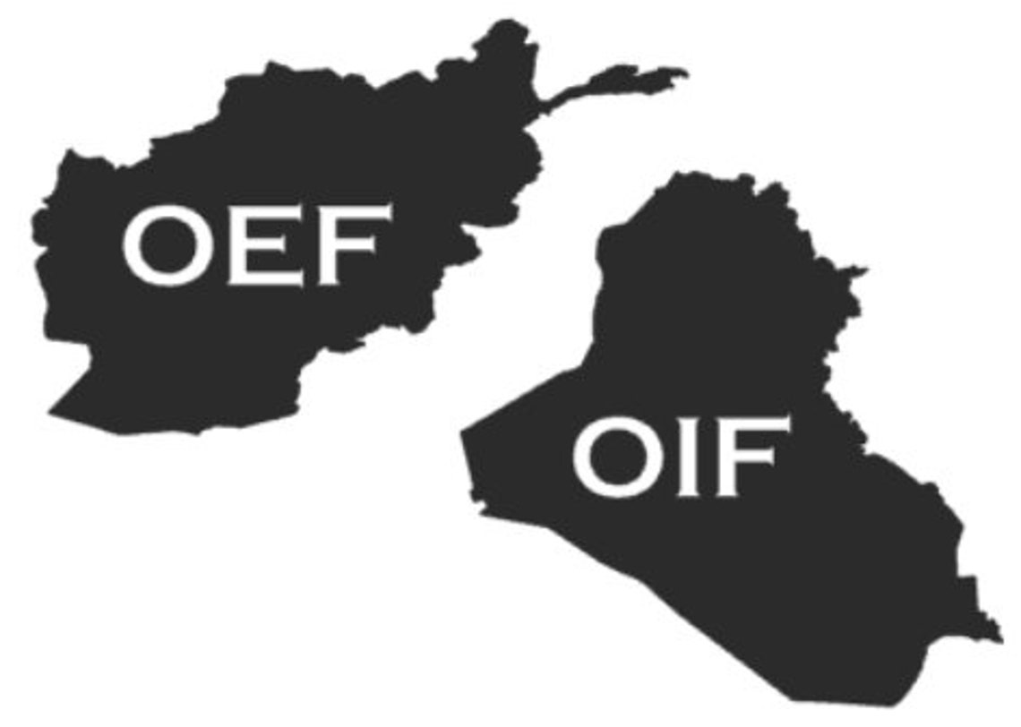 OIF OEF Veteran Decal - Etsy