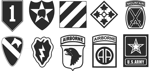 US Army Unit Patch Decals | Etsy