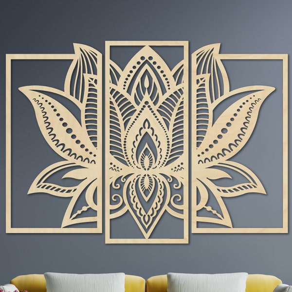 Lotus Wall Decor - Etsy