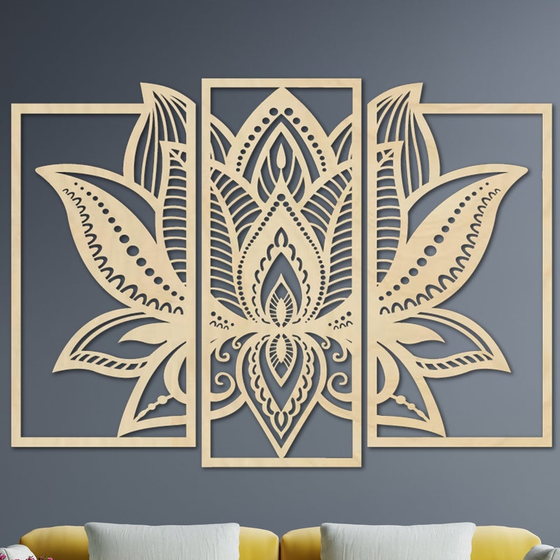 Lotus Wall Decor - Etsy