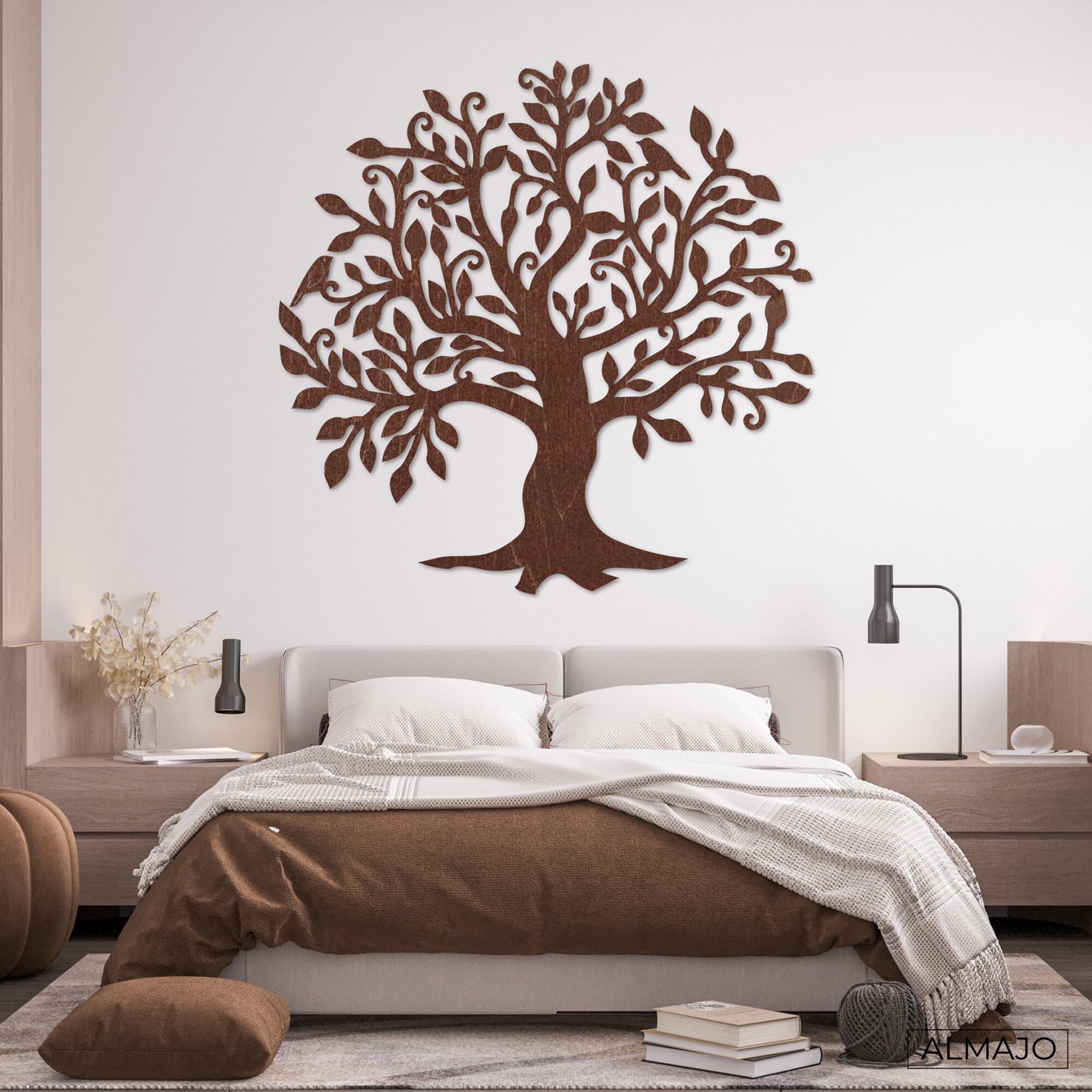 Branches Tree Wall Decor Wood Wall Art Wooden Decoration | Etsy