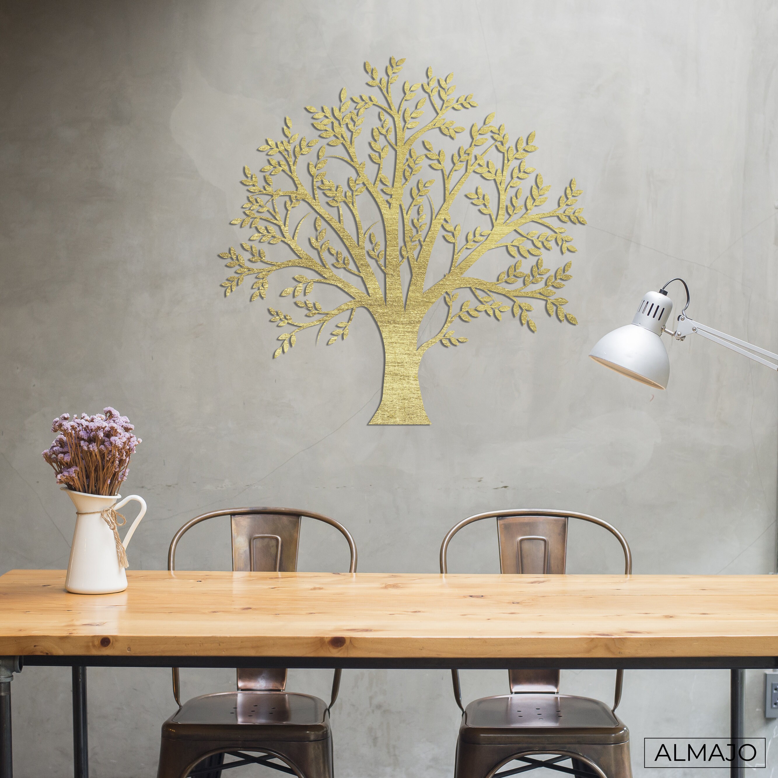 Tree Leaf Leaves Family Tree Wall Art Decor Wooden Tree | Etsy