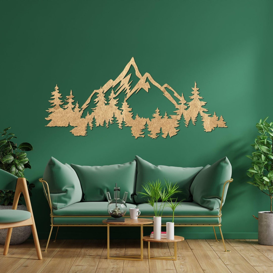 Natural Scene Wall Art: Handcrafted Large Forest Landscape Decor ...