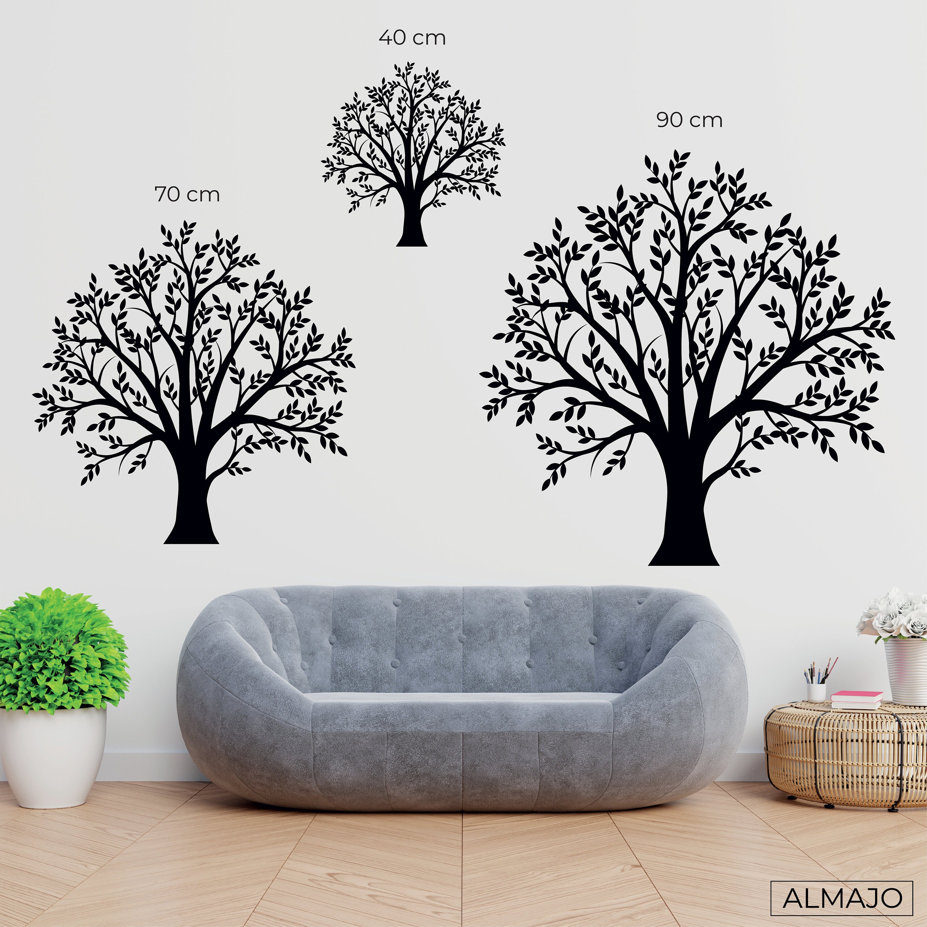 Tree Leaf Leaves Family Tree Wall Art Decor Wooden Tree | Etsy