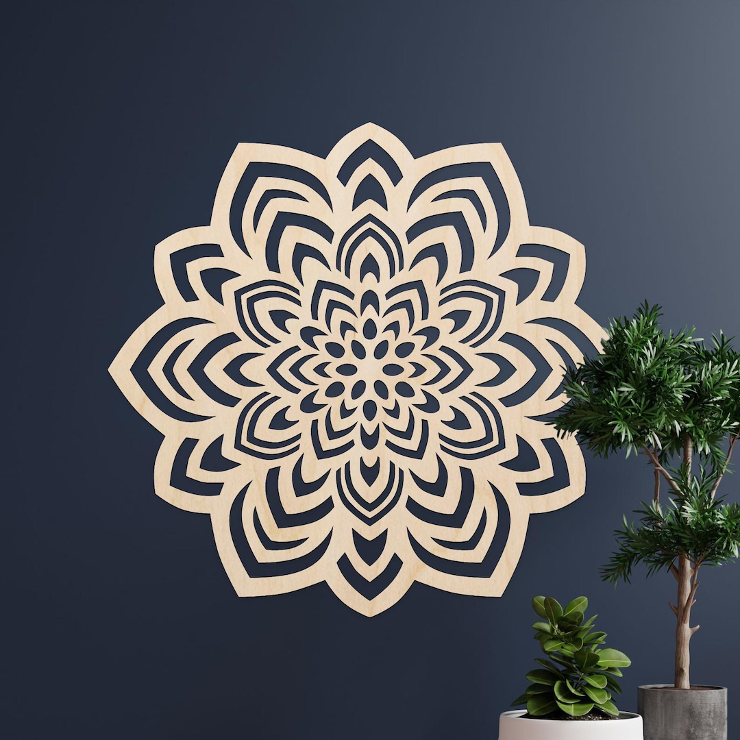 Wooden Infinity Mandala Wall Art: Elegant Nature Symbol Decor - Etsy