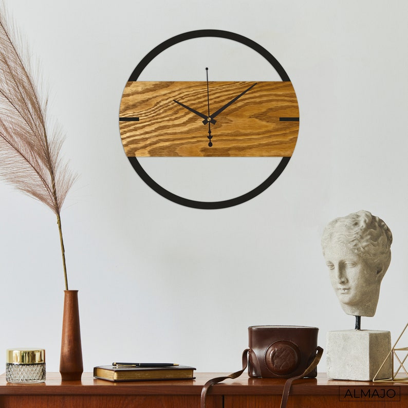 Wooden Wall Clock Wall Clock Unique Wood Wall Clock Wooden - Etsy