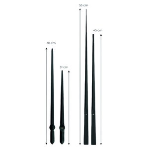 Large Wall Clock Hands and Movements Set, 3D Clock Hands, DIY Wall ...