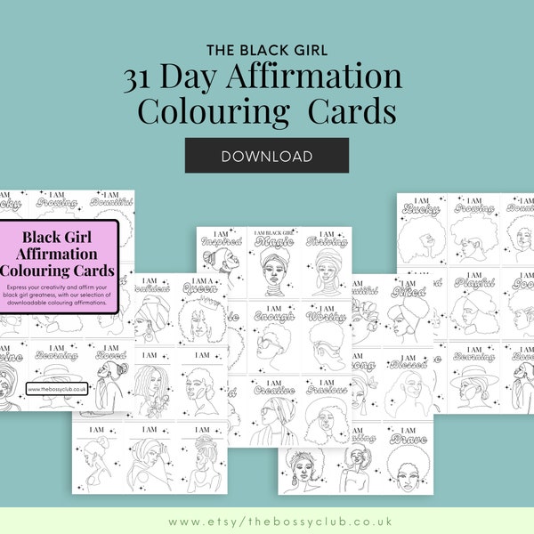 Black Girl Magic Affirmation Cards - Etsy