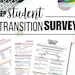 Student IEP Transition Plan Survey, Printable IEP Transition Plan ...