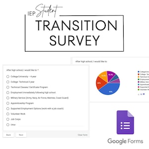IEP Student Transition Questionnaire/ Survey (google Form) - Etsy