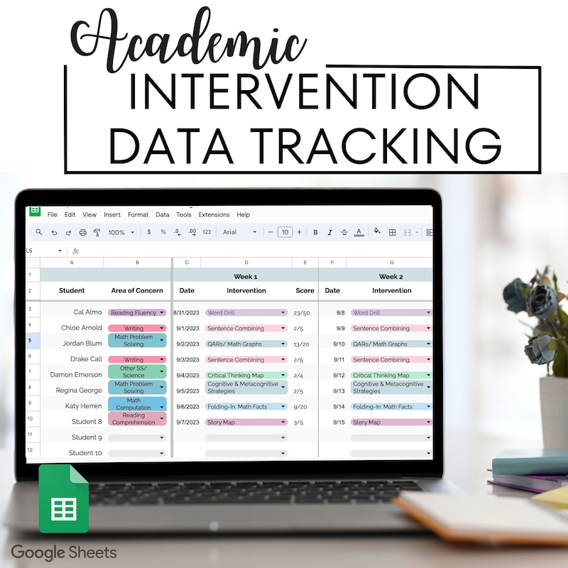 Google Sheets Intervention - Etsy