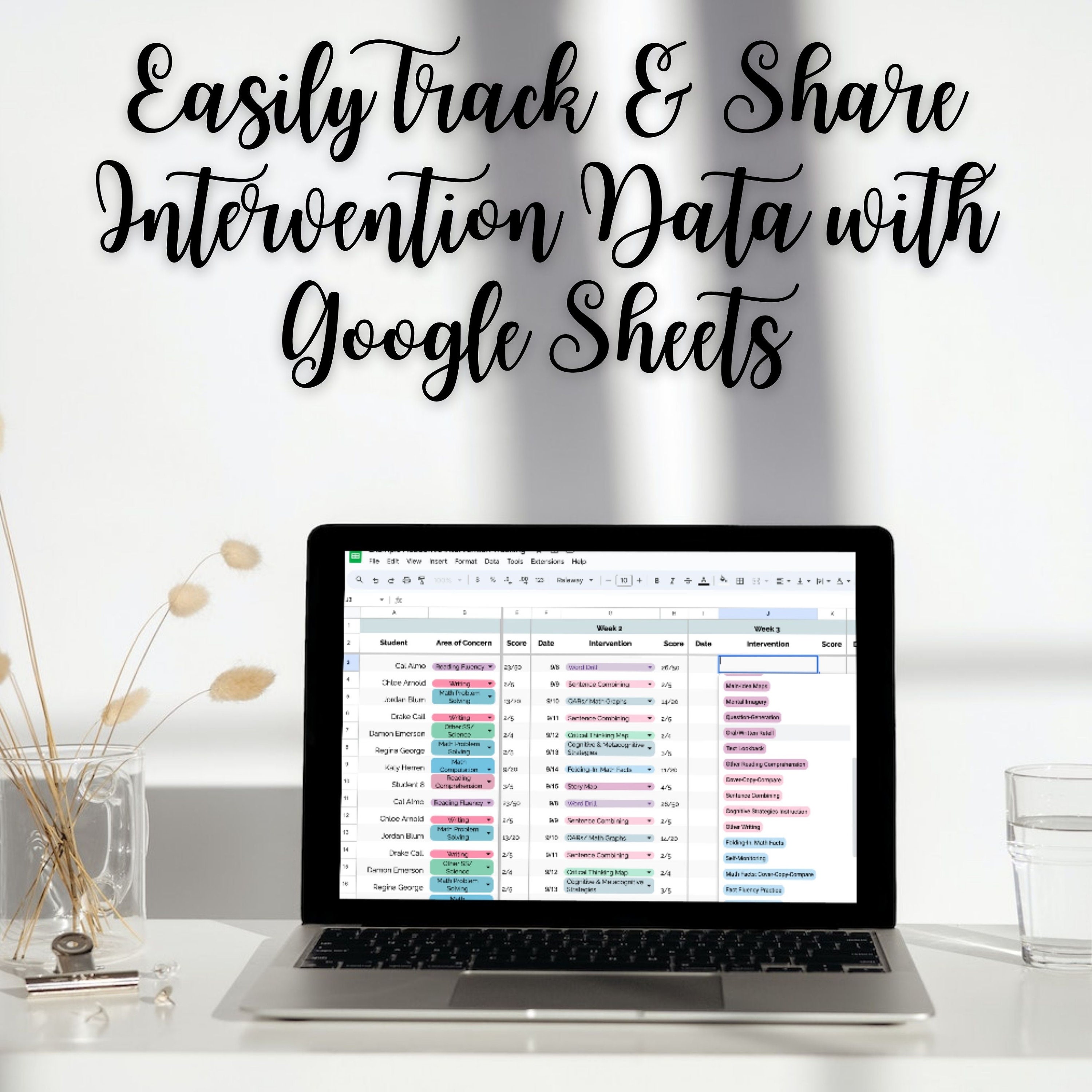 Academic Intervention Tracking: RTI, IEPS & Progress Monitoring google ...