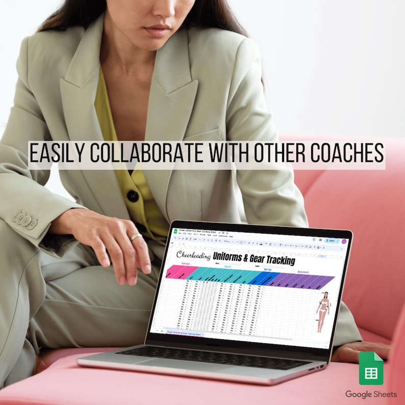Cheerleading Uniform & Gear Tracker: Google Sheets Template - Etsy