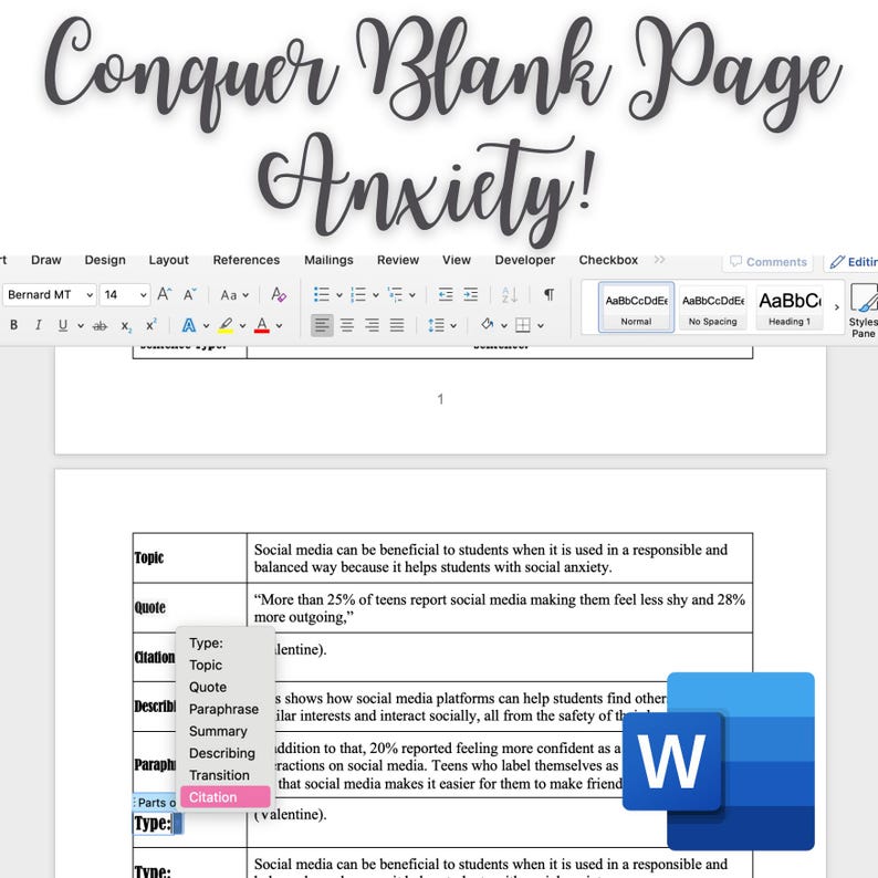 Scaffolded Research Essay Template, Writing Supports, IEP ...