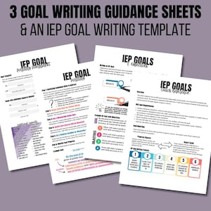 IEP Goals Quick Reference Guide | Special Education Teacher Resources ...