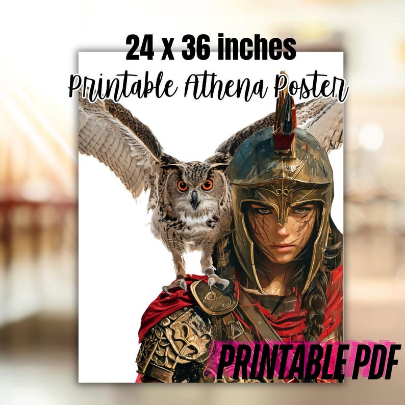Greek Goddess Poster Bundle | Artemis, Medusa & Athena Mythology Decor ...